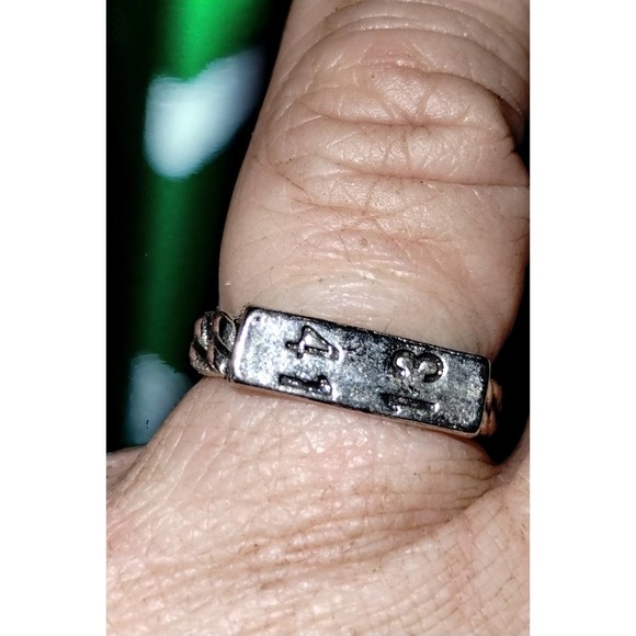 Vintage | Jewelry | Vintage Sterling Silver Ring With Numbers 4 And 13 ...